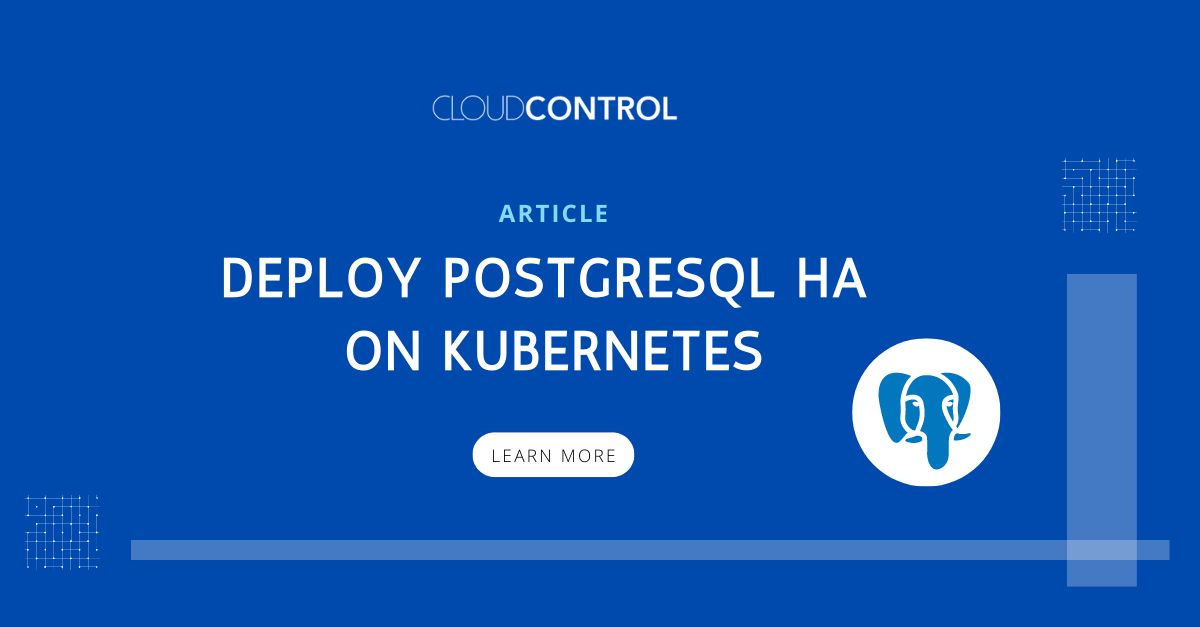 Dr. Anil Kumar on LinkedIn: DEPLOY POSTGRESQL HA ON KUBERNETES Dr. Anil Kumar on LinkedIn: DEPLOY POSTGRESQL HA ON KUBERNETES