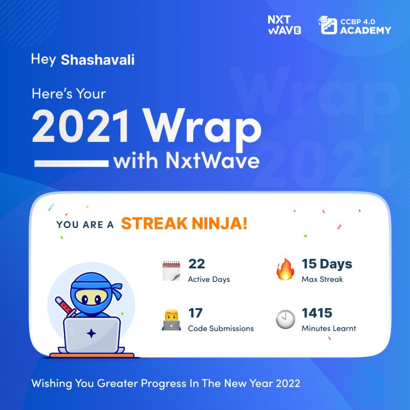 #Nextwave CCBP4.0 | Shashavali Shaik #Nextwave CCBP4.0 | Shashavali Shaik