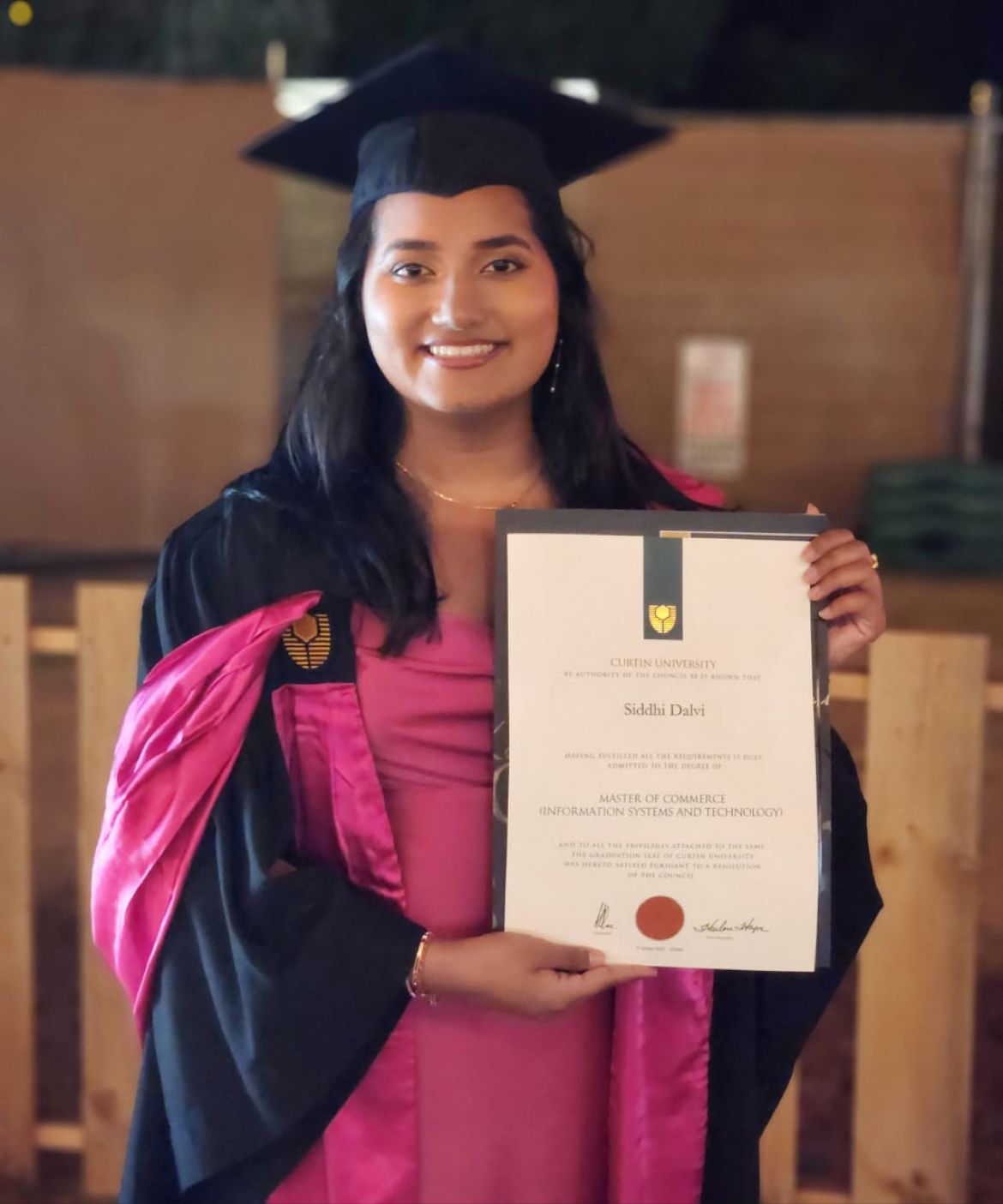 I am delighted to announce that I have graduated from Curtin University ... I am delighted to announce that I have graduated from Curtin University ...