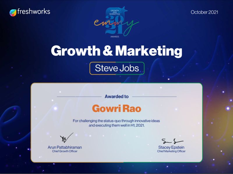 Gowri Ravi on LinkedIn: #grateful #customermarketing #freshworks | 18 ... Gowri Ravi on LinkedIn: #grateful #customermarketing #freshworks | 18 ...