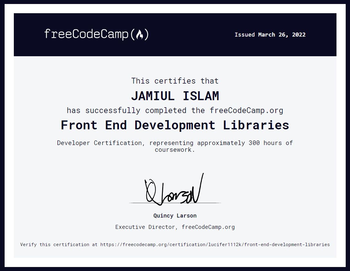 JAMIUL ISLAM 💡 on LinkedIn: #javascript #reactjs #redux #freecodecamp # ... JAMIUL ISLAM 💡 on LinkedIn: #javascript #reactjs #redux #freecodecamp # ...