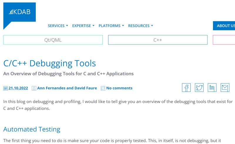 KDAB on LinkedIn: #debugging #cpp #tooling KDAB on LinkedIn: #debugging #cpp #tooling