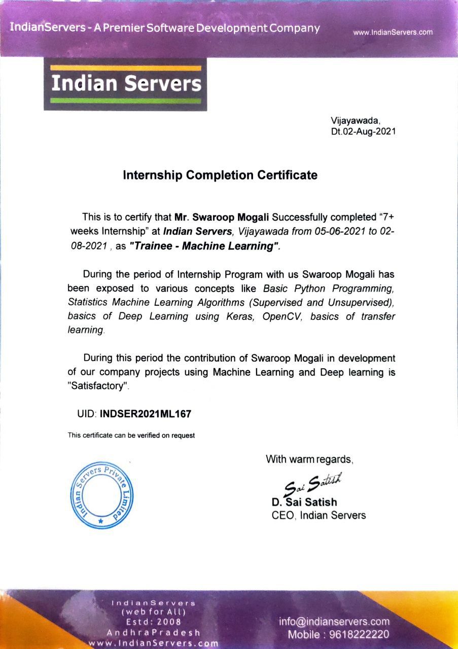 Swaroop Mogali on LinkedIn: #python #machinelearning #opencv # ... Swaroop Mogali on LinkedIn: #python #machinelearning #opencv # ...