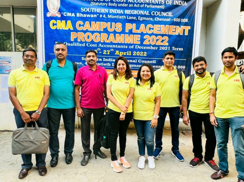 ABB Campus Placement at CMA Bhawan Chennai | CA Rajesh Kumar Gochhayet ABB Campus Placement at CMA Bhawan Chennai | CA Rajesh Kumar Gochhayet