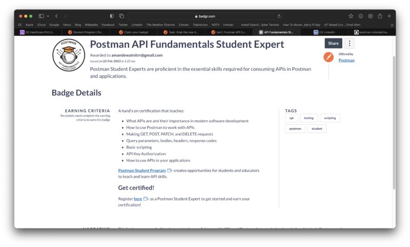 Aman Kumar Dewangan on LinkedIn: #postman #postmanapi #api # ... Aman Kumar Dewangan on LinkedIn: #postman #postmanapi #api # ...