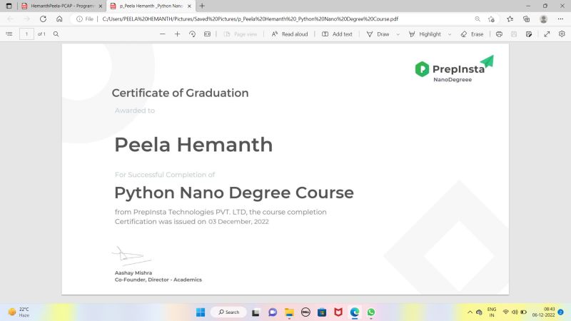 Hemanth Peela on LinkedIn: #learning #python #pythonprogramming # ... Hemanth Peela on LinkedIn: #learning #python #pythonprogramming # ...