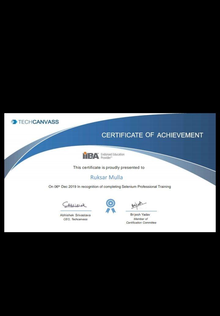 Ruksar Mulla on LinkedIn: #selenium #testing #course #qualitytesting # ... Ruksar Mulla on LinkedIn: #selenium #testing #course #qualitytesting # ...