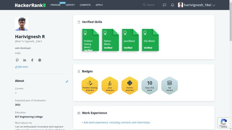 HARIVIGNESH R on LinkedIn: #hackerrank #geeksforgeeks #leetcode # ... HARIVIGNESH R on LinkedIn: #hackerrank #geeksforgeeks #leetcode # ...