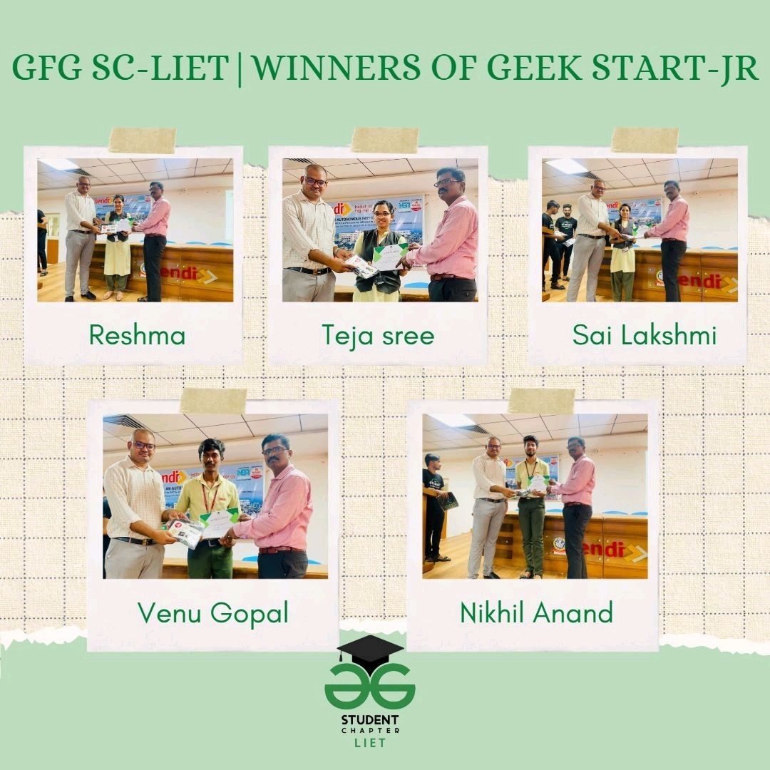 GFGSC LIET on LinkedIn: #code #contest #codingcontest #gfg #achievement ... GFGSC LIET on LinkedIn: #code #contest #codingcontest #gfg #achievement ...