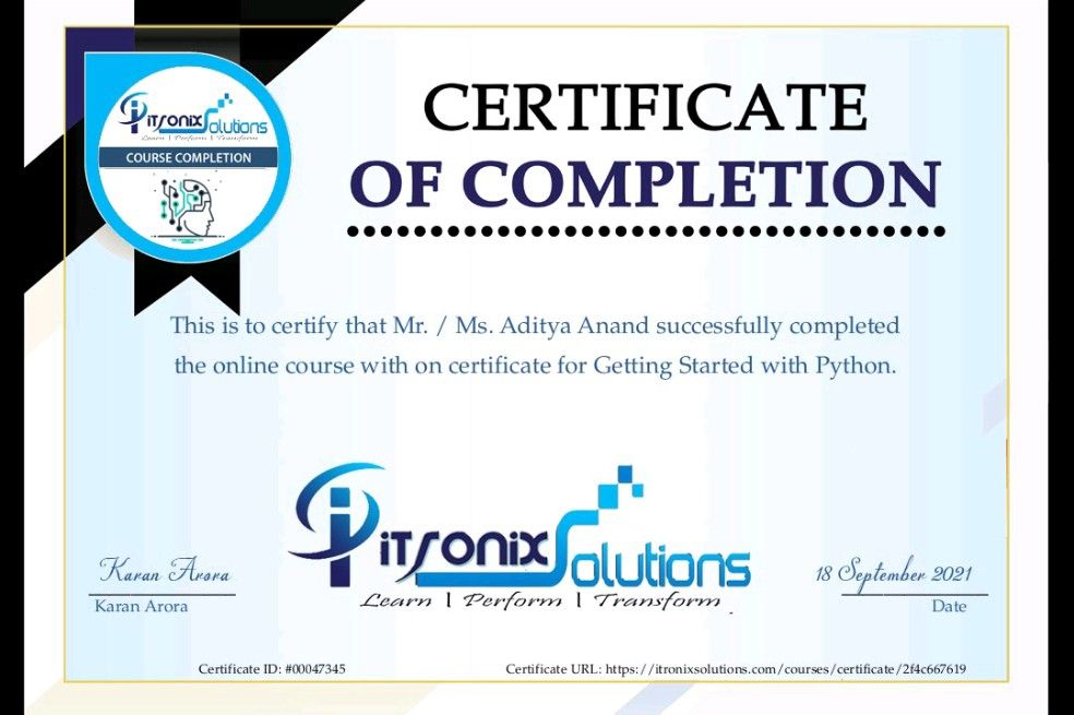 Aditya Anand on LinkedIn: #reignite #pythonprogramming #pythondeveloper ... Aditya Anand on LinkedIn: #reignite #pythonprogramming #pythondeveloper ...