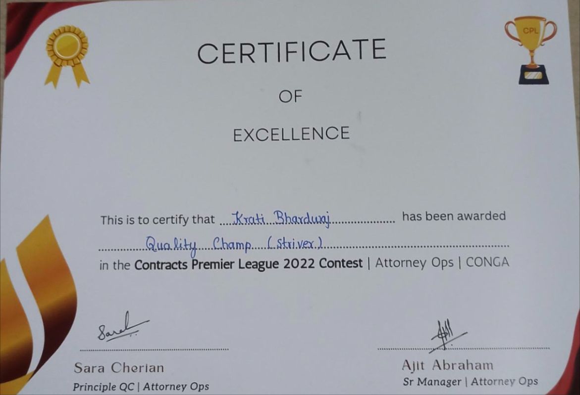 Krati Bhardwaj on LinkedIn: Not a single effort goes unappreciated at ... Krati Bhardwaj on LinkedIn: Not a single effort goes unappreciated at ...