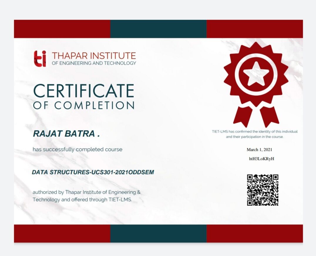 Rajat Batra on LinkedIn: #datastructures Rajat Batra on LinkedIn: #datastructures