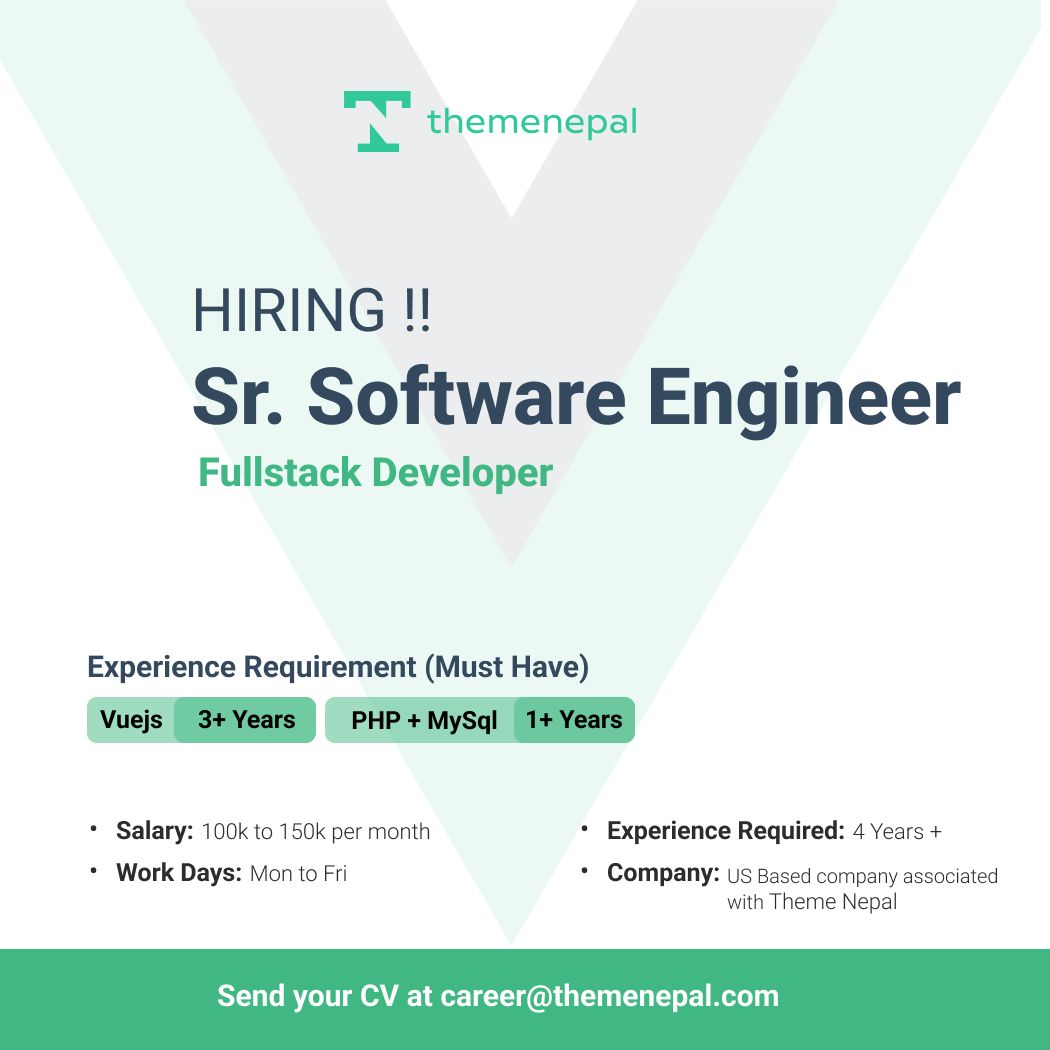 sagar sapkota on LinkedIn: #hiring #vuejs #vuejsdeveloper # ... sagar sapkota on LinkedIn: #hiring #vuejs #vuejsdeveloper # ...