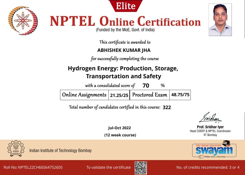 Abhishek Kumar Jha on LinkedIn: #iitbombay #nptel Abhishek Kumar Jha on LinkedIn: #iitbombay #nptel