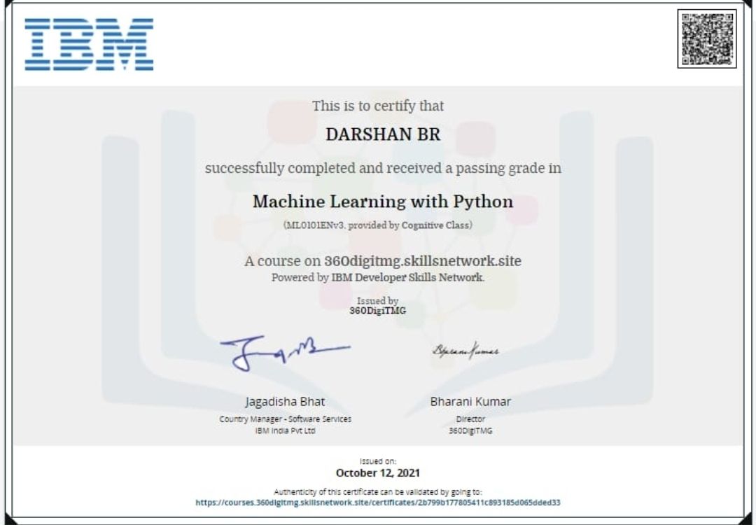 Darshan R. on LinkedIn: #360digitmg #machinelearning #python # ... Darshan R. on LinkedIn: #360digitmg #machinelearning #python # ...