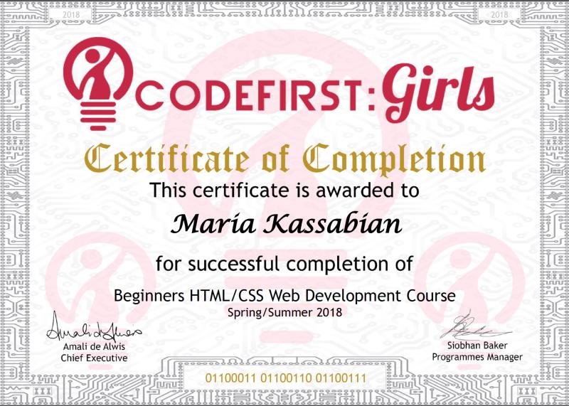 Maria Kassabian on LinkedIn: Happy to have completed HTML, CSS and ... Maria Kassabian on LinkedIn: Happy to have completed HTML, CSS and ...