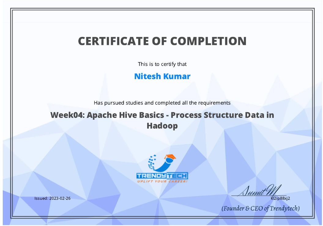 Nitesh Kumar on LinkedIn: #dataengineering #bigdata #hive # ... Nitesh Kumar on LinkedIn: #dataengineering #bigdata #hive # ...