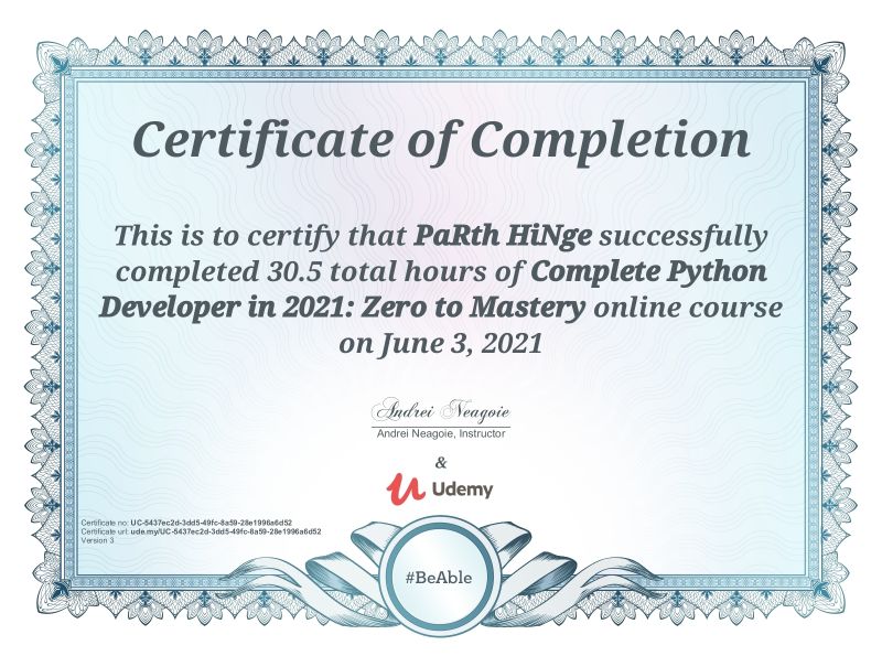 parth hinge on LinkedIn: #pythonprogramming #django #python #udemy parth hinge on LinkedIn: #pythonprogramming #django #python #udemy