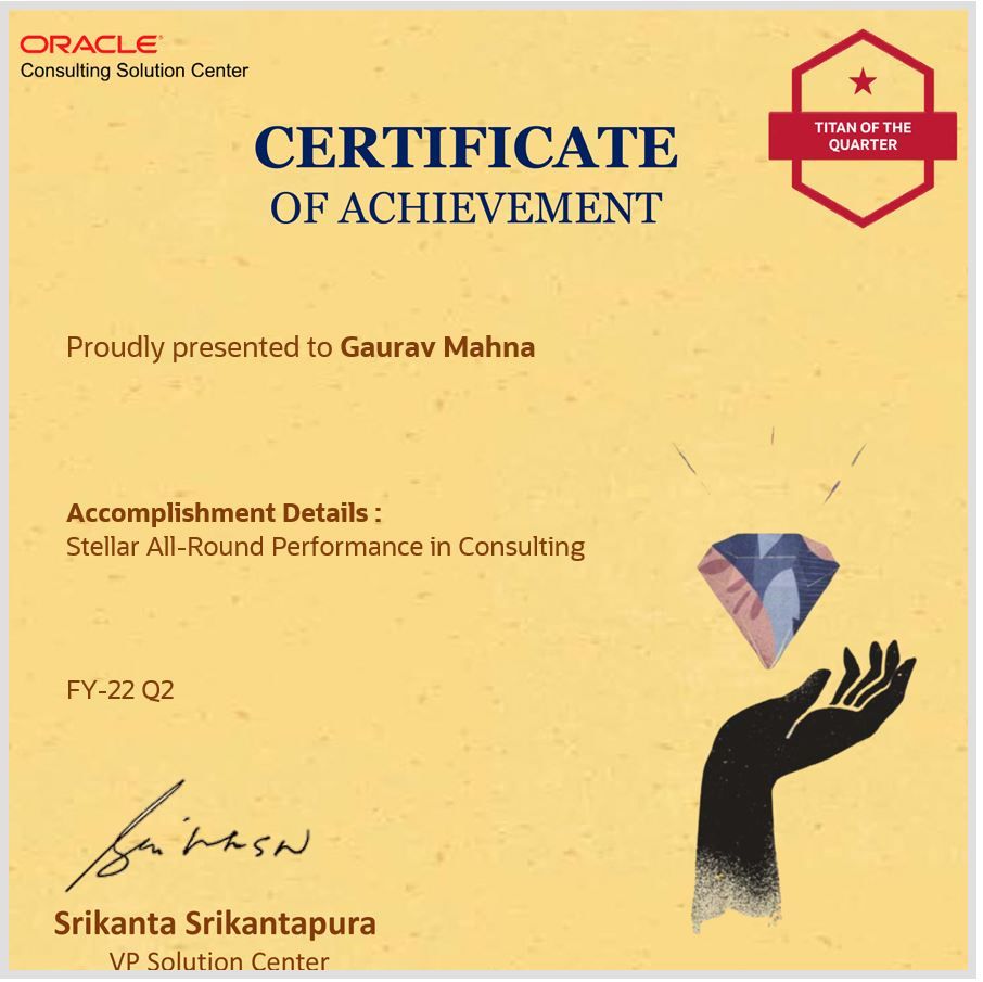 Gaurav Mahna on LinkedIn: #oracle #oraclecloud #linkedintopcompanies ... Gaurav Mahna on LinkedIn: #oracle #oraclecloud #linkedintopcompanies ...