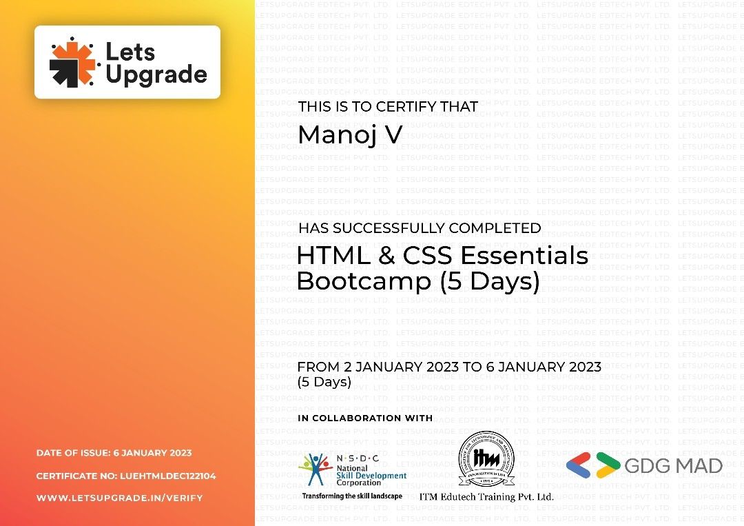 #html #css | MANOJ V #html #css | MANOJ V