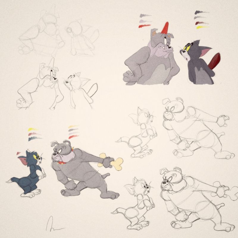 The redesign of Tom and Spike . | Aniket Saha The redesign of Tom and Spike . | Aniket Saha