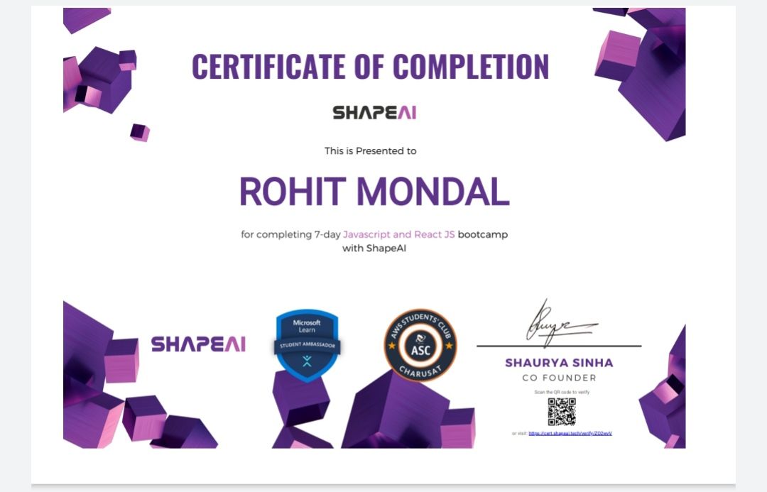 Rohit Mondal on LinkedIn: #javascript #bootcamp Rohit Mondal on LinkedIn: #javascript #bootcamp
