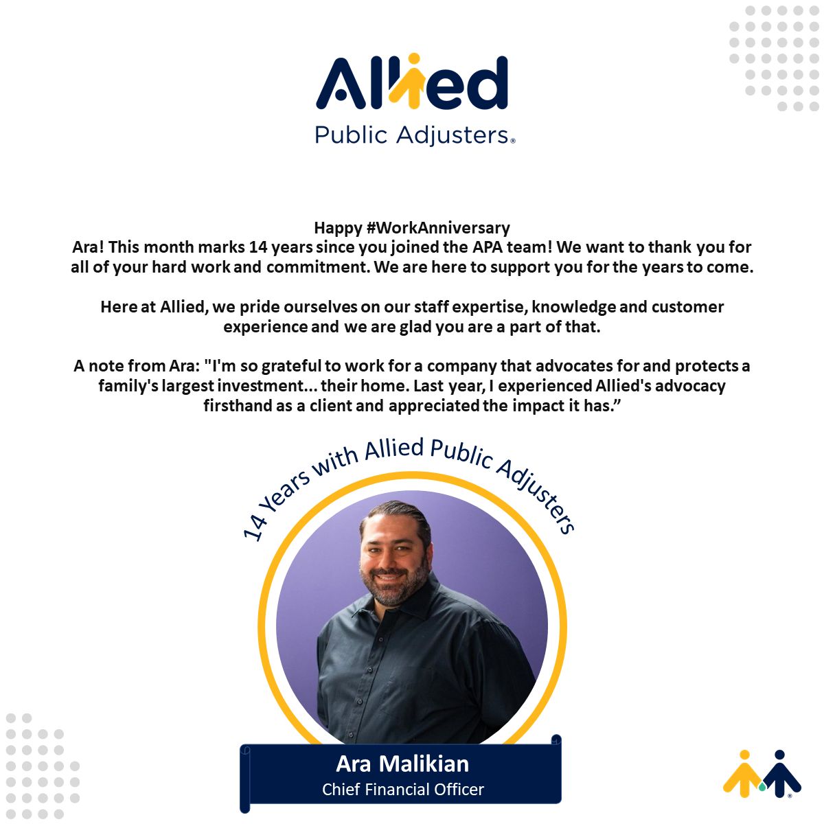Hratch Ghazarian on LinkedIn: Ara is one of Allied’s pillars! Dedicated ... Hratch Ghazarian on LinkedIn: Ara is one of Allied’s pillars! Dedicated ...