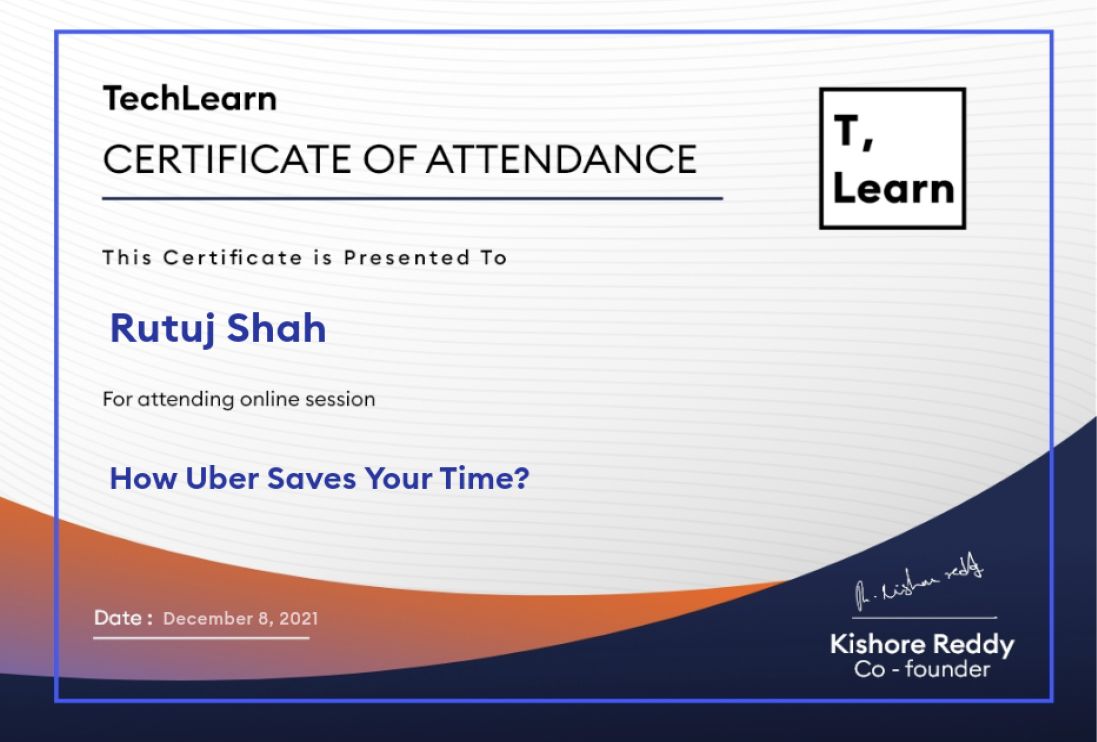 Rutuj Shah on LinkedIn: #uber #techlearn Rutuj Shah on LinkedIn: #uber #techlearn