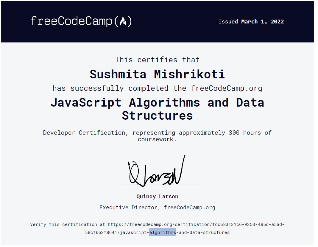Sushmita Mishrikoti on LinkedIn: #javascript #javascriptdevelopers Sushmita Mishrikoti on LinkedIn: #javascript #javascriptdevelopers