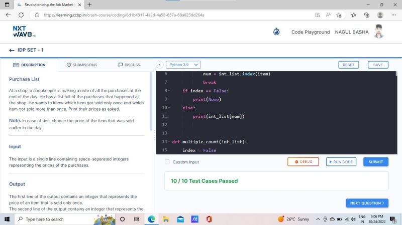 Nagul Basha Shaik on LinkedIn: #ccbp #nxtwave #python #reactjs #html5 # ... Nagul Basha Shaik on LinkedIn: #ccbp #nxtwave #python #reactjs #html5 # ...