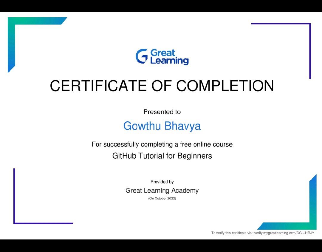Gowthu Bhavya on LinkedIn: #greatlearningacademy #greatlearning # ... Gowthu Bhavya on LinkedIn: #greatlearningacademy #greatlearning # ...