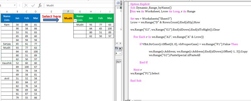 #vba #query : How to make a dynamic range in this scenario. | Mohit Kumar #vba #query : How to make a dynamic range in this scenario. | Mohit Kumar