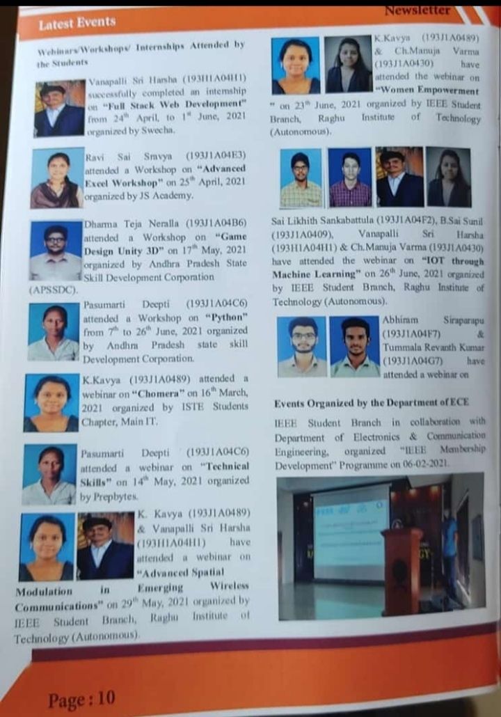 Deepthi Pasumarthi on LinkedIn: In college Magazine..one of the proud ... Deepthi Pasumarthi on LinkedIn: In college Magazine..one of the proud ...