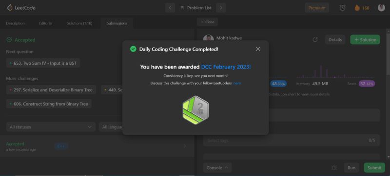 Mohit Kadwe on LinkedIn: #coding #leetcode #tech #careerdevelopment # ... Mohit Kadwe on LinkedIn: #coding #leetcode #tech #careerdevelopment # ...