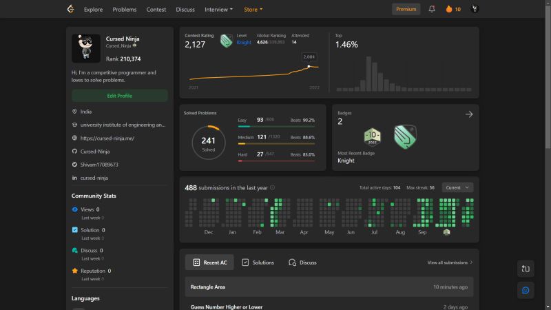 Shivam Mahajan on LinkedIn: #leetcode #competitiveprogramming #dsa | 22 ... Shivam Mahajan on LinkedIn: #leetcode #competitiveprogramming #dsa | 22 ...