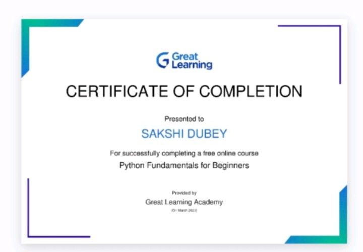 #learning #pythonprogramming #certificate #datascience #skills | Sakshi ... #learning #pythonprogramming #certificate #datascience #skills | Sakshi ...