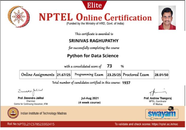 Srinivas Raghupathy on LinkedIn: #pythonprogramming #iitmadras # ... Srinivas Raghupathy on LinkedIn: #pythonprogramming #iitmadras # ...
