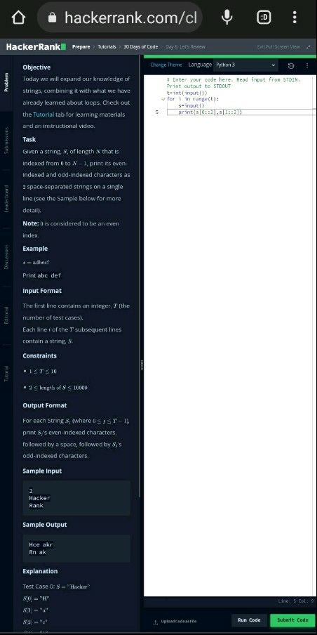 Shruthi S on LinkedIn: #hackerrank #coding #language #python ... Shruthi S on LinkedIn: #hackerrank #coding #language #python ...