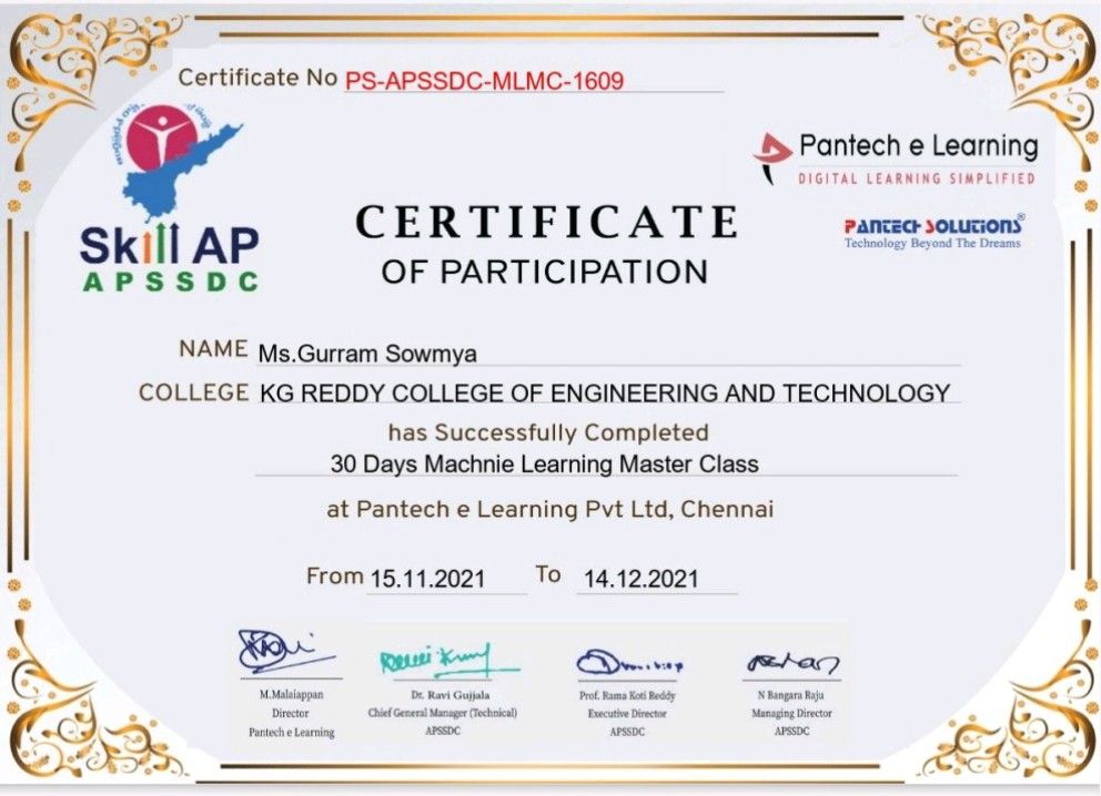 Gurram Sowmya on LinkedIn: #machinelearning #artificialintelligence Gurram Sowmya on LinkedIn: #machinelearning #artificialintelligence