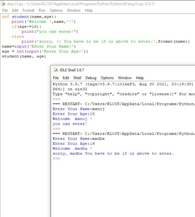 #day13 #python #learn #pythonprogramming | Manoj P #day13 #python #learn #pythonprogramming | Manoj P