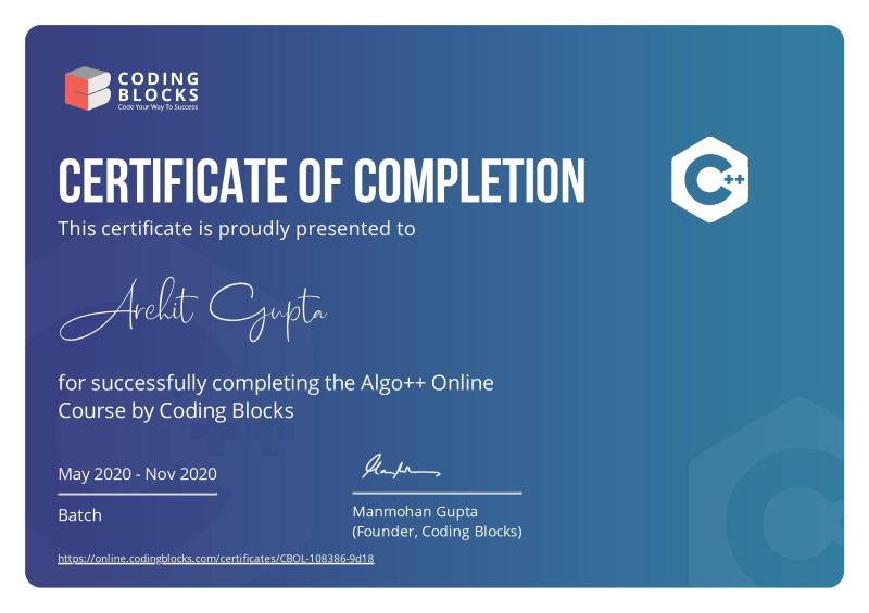Archit Gupta on LinkedIn: #coding #programming #codingblocks # ... Archit Gupta on LinkedIn: #coding #programming #codingblocks # ...