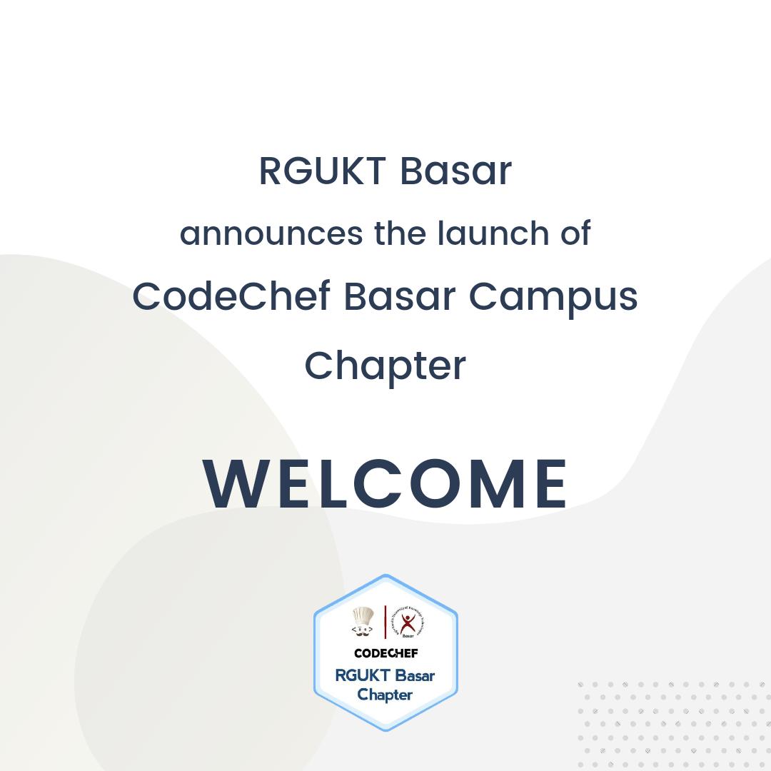 CodeChef RGUKT Basar on LinkedIn: #competitiveprogramming #coding # ... CodeChef RGUKT Basar on LinkedIn: #competitiveprogramming #coding # ...
