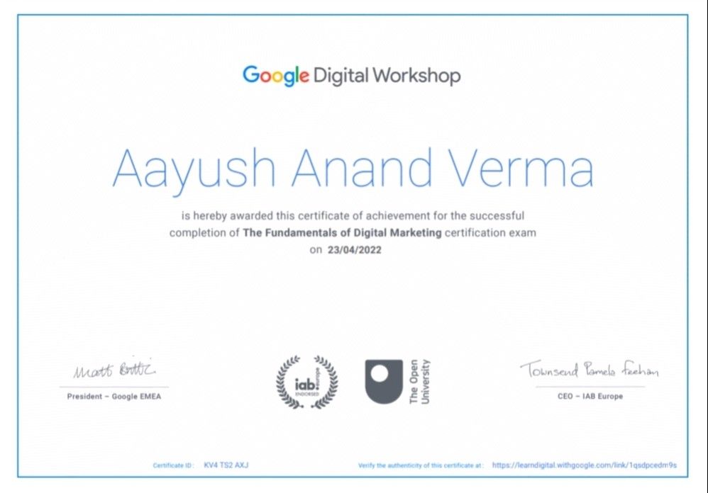 Aayush Anand Verma posted on LinkedIn Aayush Anand Verma posted on LinkedIn