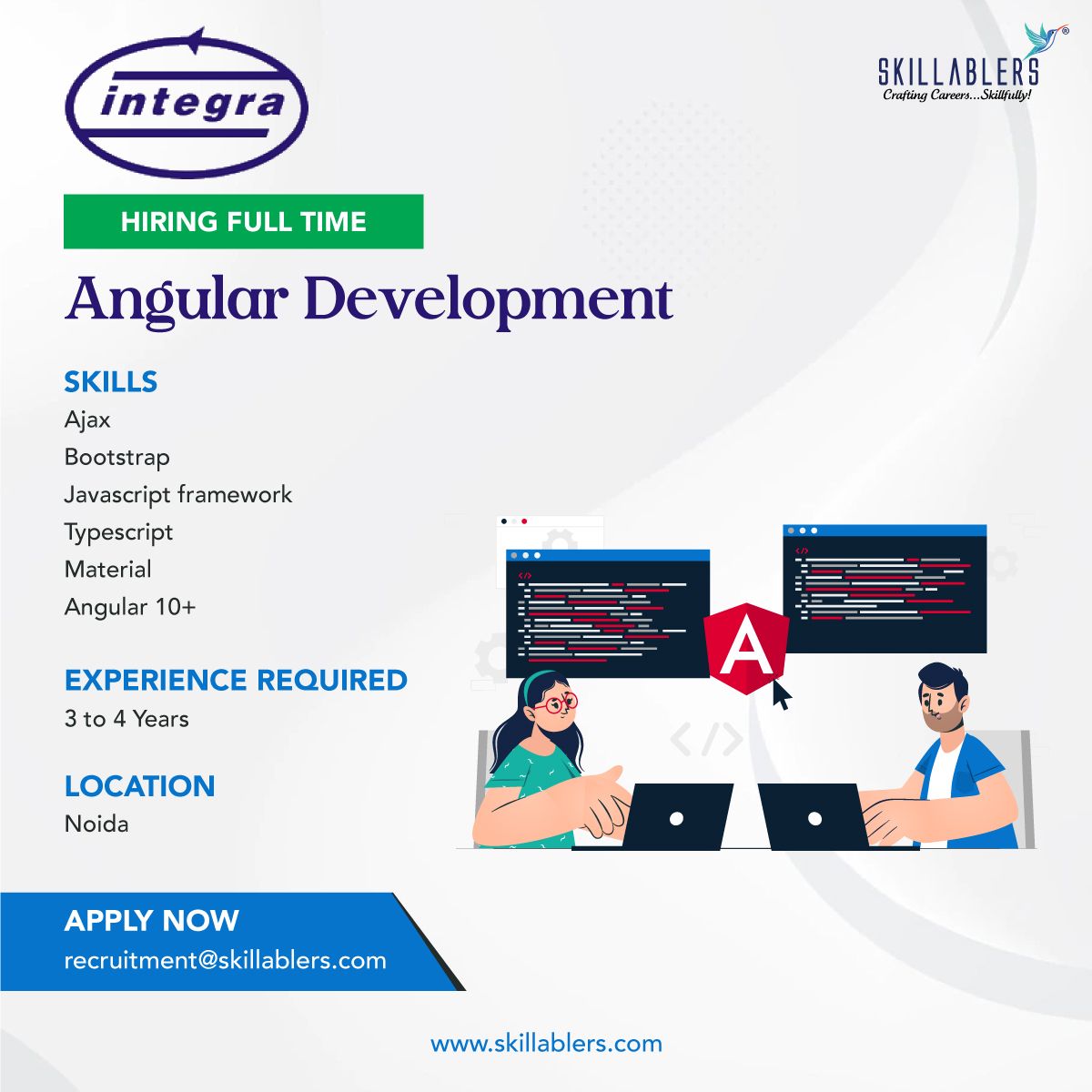 Skillablers Technologies PVT. LTD. on LinkedIn: #hiring #fulltime # ... Skillablers Technologies PVT. LTD. on LinkedIn: #hiring #fulltime # ...