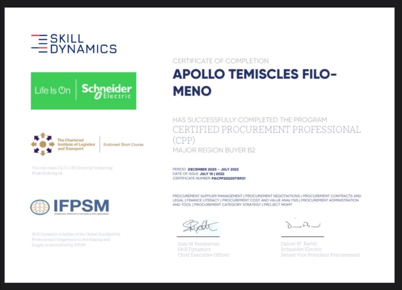 Apollo Temiscles Filomeno, CPP on LinkedIn: I just got my CPP from ... Apollo Temiscles Filomeno, CPP on LinkedIn: I just got my CPP from ...
