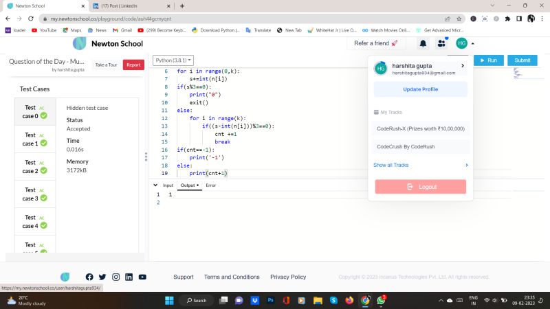 Harshita Gupta on LinkedIn: #python #30daysofcode #community #coding # ... Harshita Gupta on LinkedIn: #python #30daysofcode #community #coding # ...
