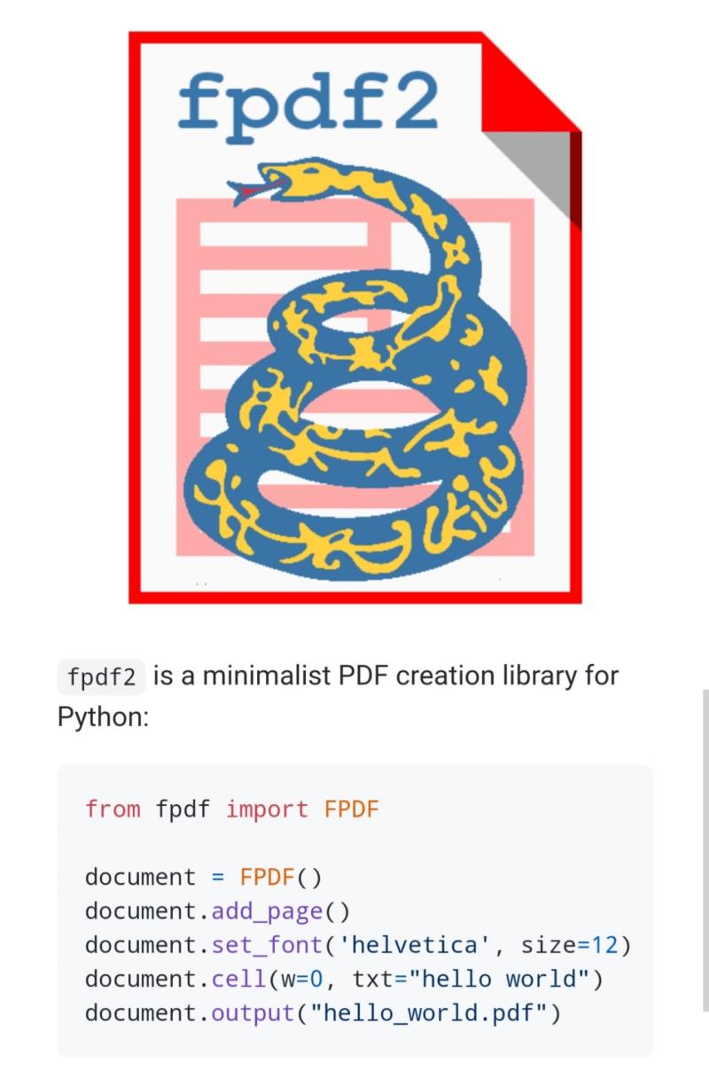 Philip Vollet on LinkedIn: #opensource #python #pdf | 16 comments Philip Vollet on LinkedIn: #opensource #python #pdf | 16 comments