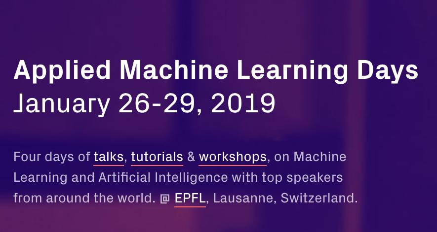 EPFL on LinkedIn: Applied Machine Learning Days EPFL on LinkedIn: Applied Machine Learning Days
