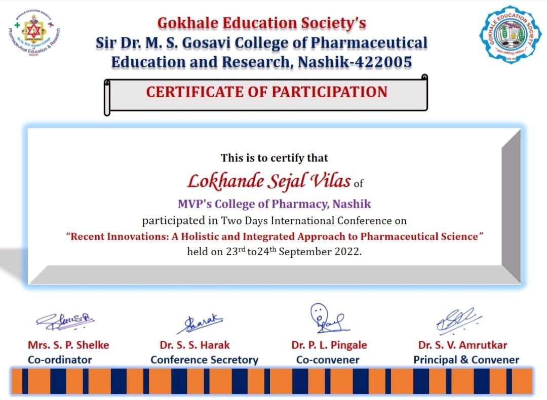 Sejal Lokhande on LinkedIn: Achivement.. Sejal Lokhande on LinkedIn: Achivement..
