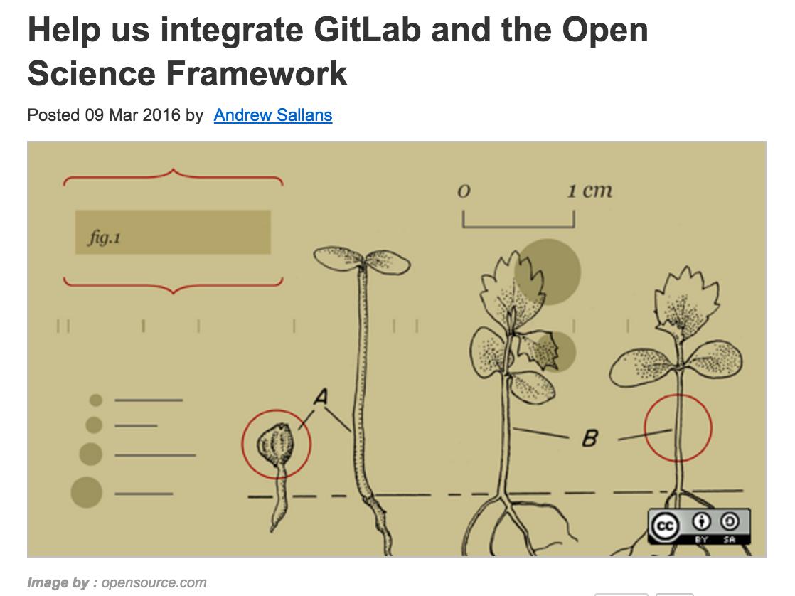 Can you help us integrate GitLab and the Open Science Framework? GitLab ... Can you help us integrate GitLab and the Open Science Framework? GitLab ...